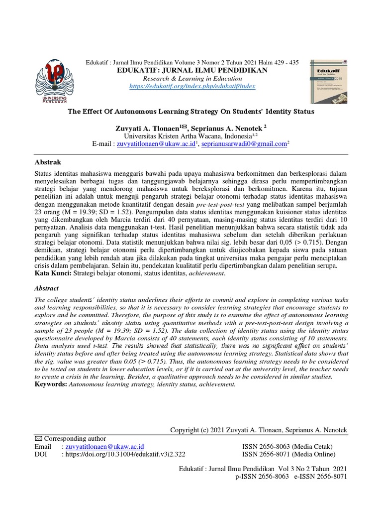 Autonomous Learning Strategy | PDF