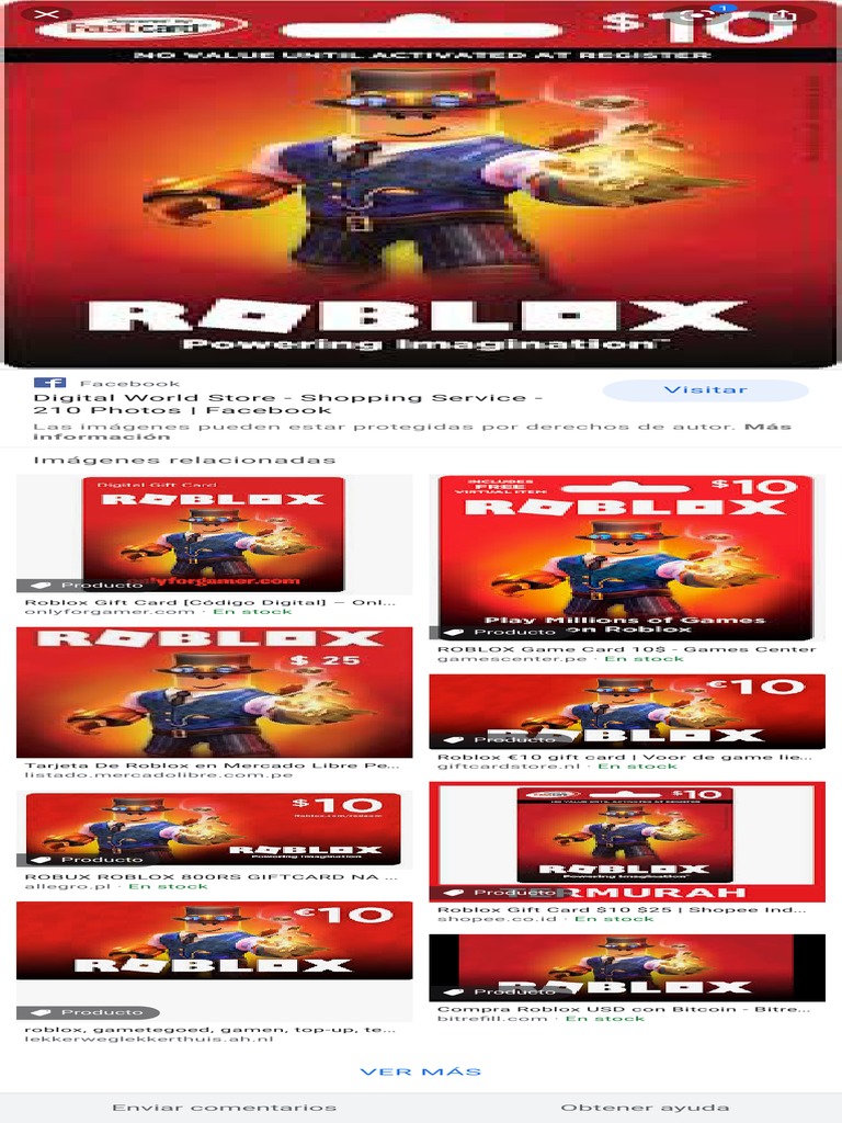 Tarjetas de Roblox y Robux en Perú | PDF