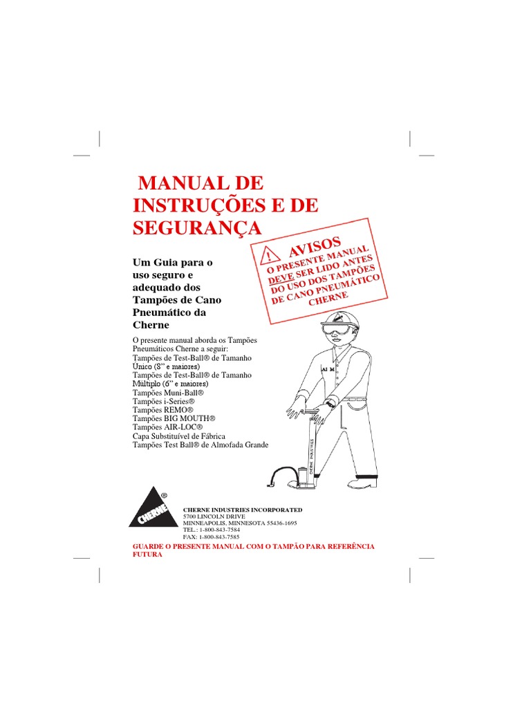 Manual de Uso de Bloqueadores Cherne | PDF | Pressão | Solução-tampão