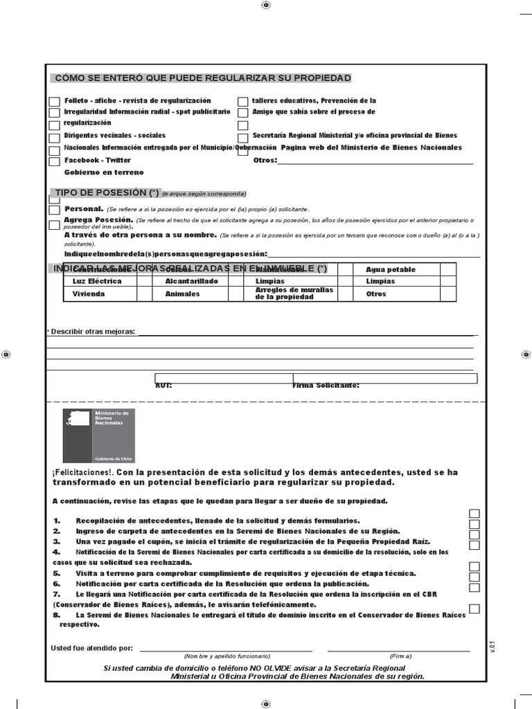 1.FORMULARIO-SOLICITUD-DE-REGULACION | PDF | Propiedad | América del Sur