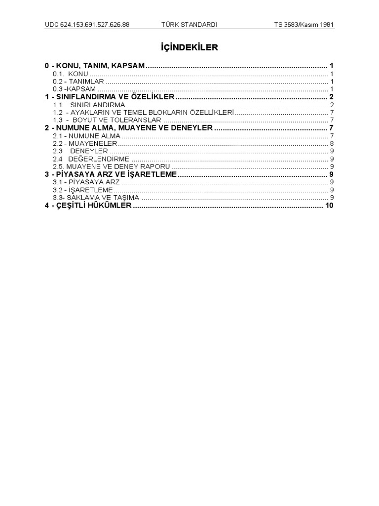 3683 Önyapımlı Betonarme Kanalet Ayakları Ve Temel Blokları | PDF