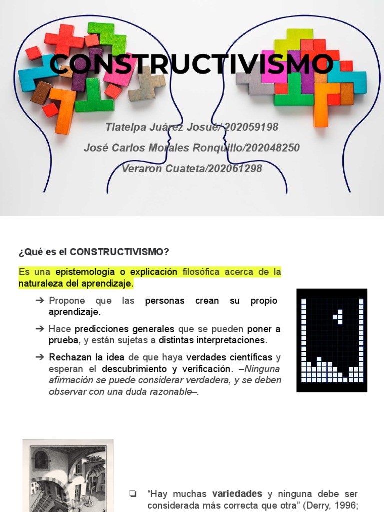 Constructivismo | PDF | Pensamiento | Conocimiento