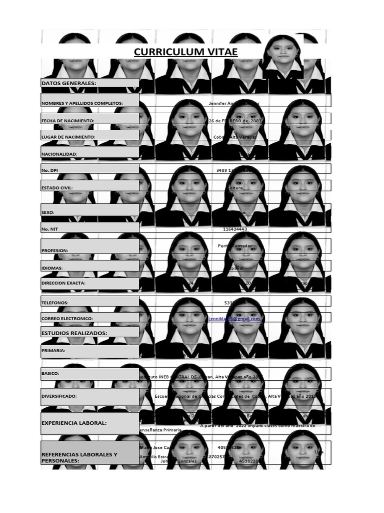 Curriculum 2022 Jennifer | PDF