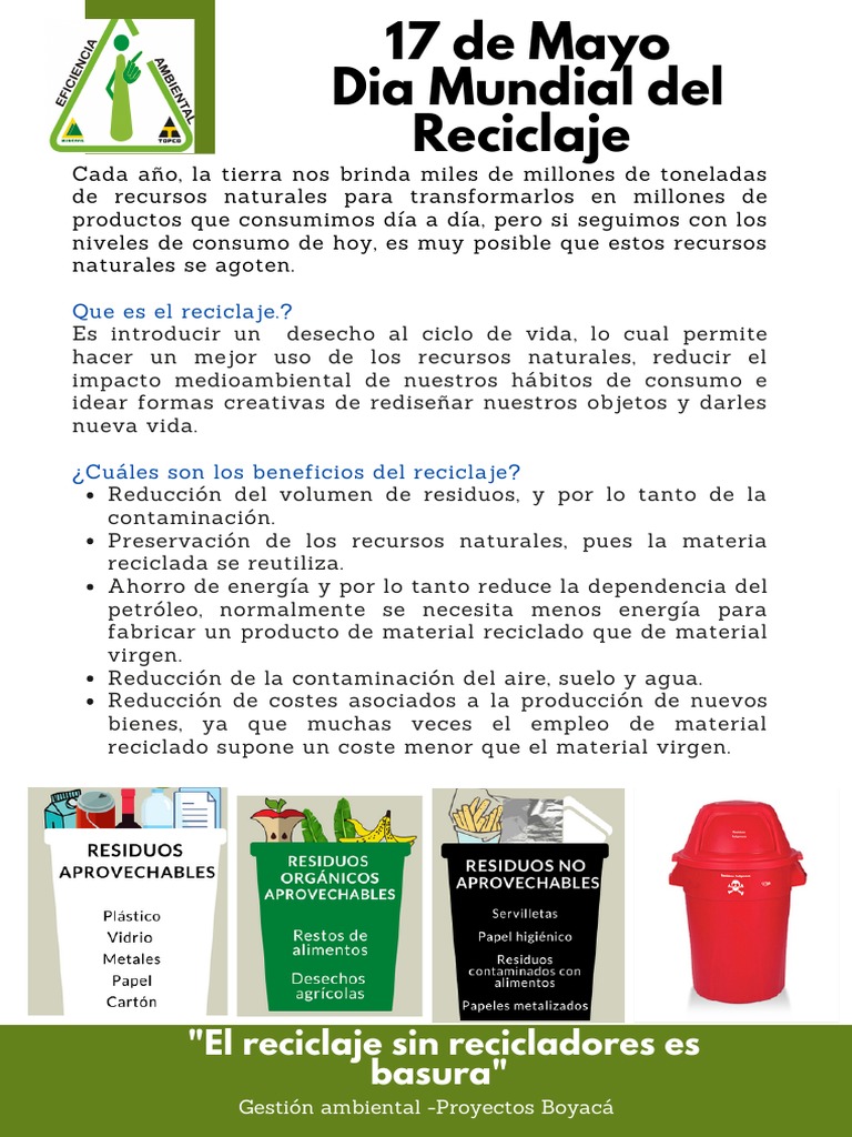 Dia Del Reciclaje | PDF