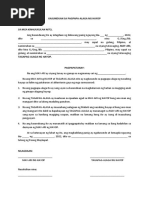 Sample Tagalog Authorization | PDF