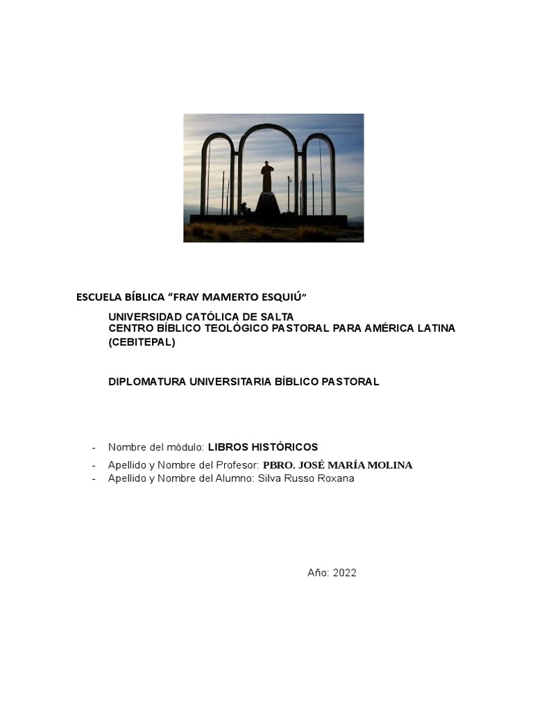 Trabajo Final Modulo 3 Diplo Biblica | PDF