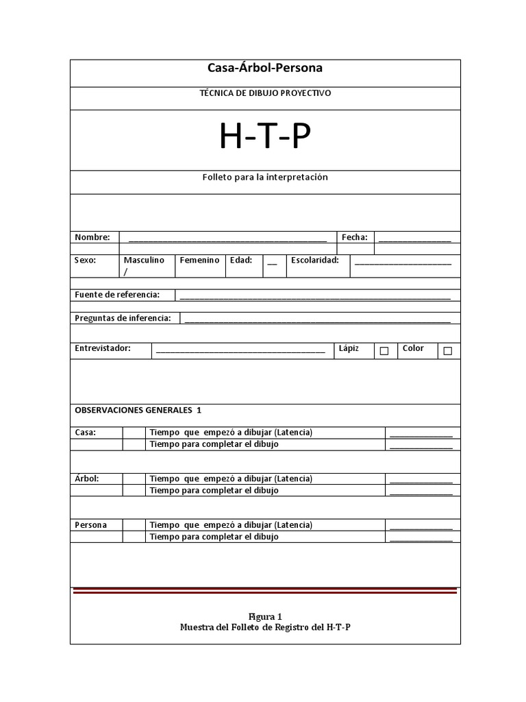 Folleto de Interpretacion HTP | PDF
