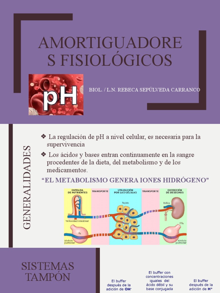 Amortiguadores Fisiologicos | PDF | Solución tampón | Química