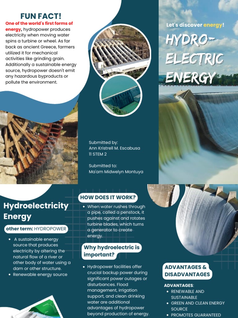 Brochure | PDF | Hydroelectricity | Sustainable Energy