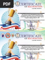 Certificates - Mr. & Miss Intramurals - Recognition | PDF