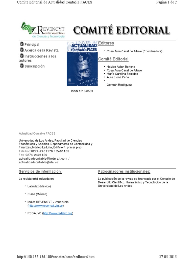 Comite Editorial | PDF