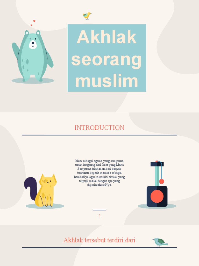 Akhlak Seorang Muslim | PDF