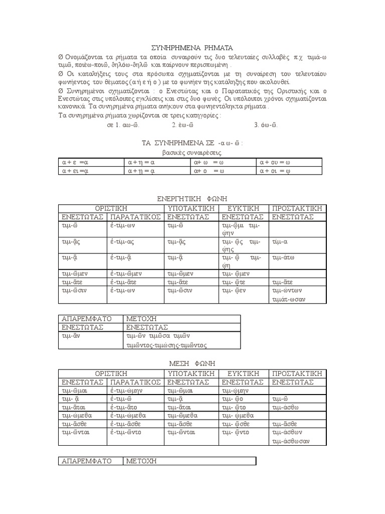 συνηρημενα | PDF