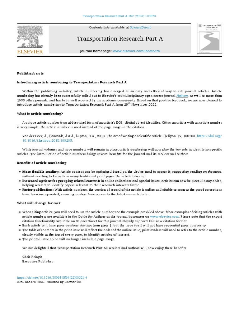 Publisher S Note 2023 Transportation Research Part A Policy and ...