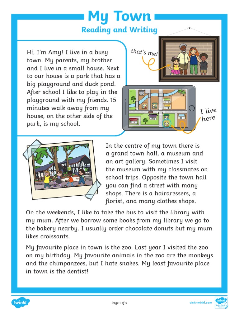 My Town: A Child's Perspective | PDF | Language Arts & Discipline ...