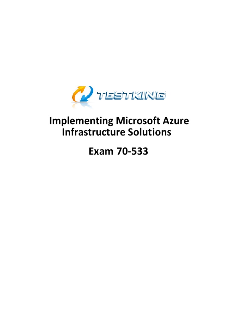 Implementing Microsoft Azure Infrastructure Solutions: Exam 70-533 | PDF | Domain Name ...