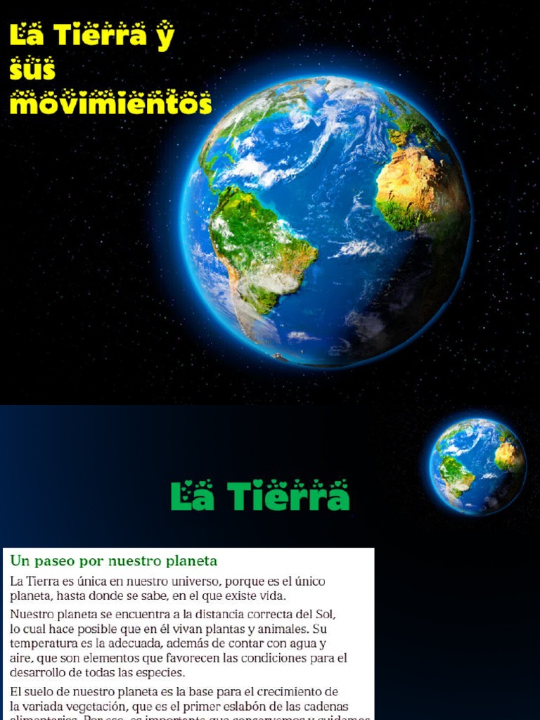 LA Tierra y Sus Movimientos | PDF