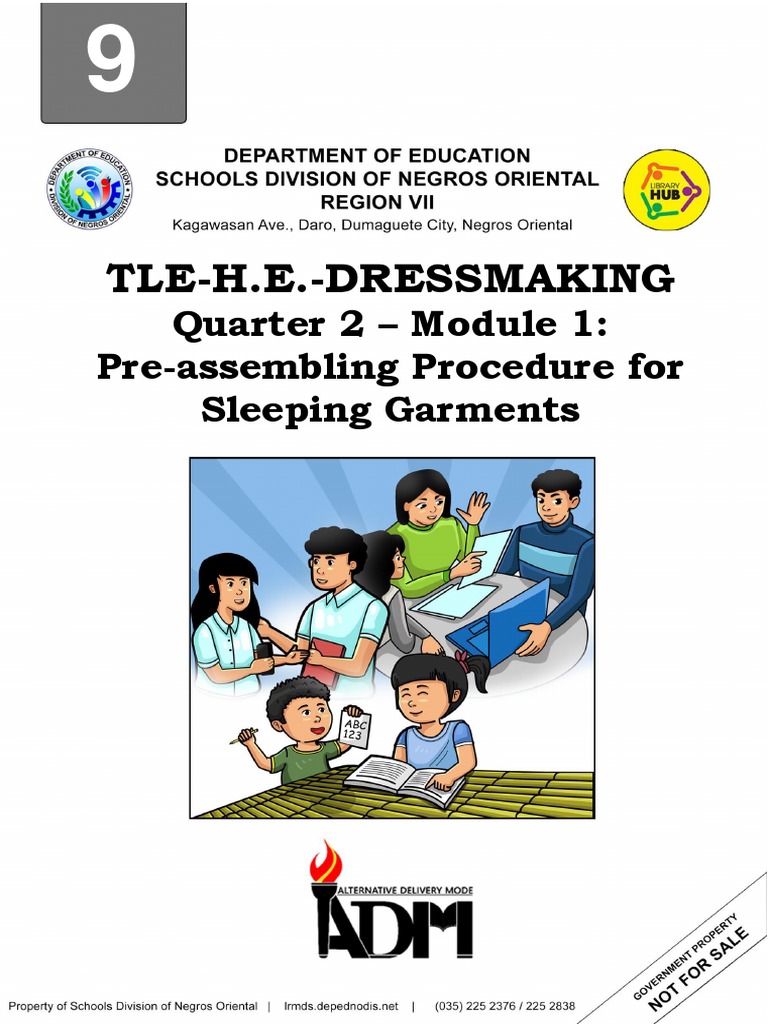 Dressmaking 9 - Q2 - Module-1 | PDF | Seam (Sewing) | Sewing