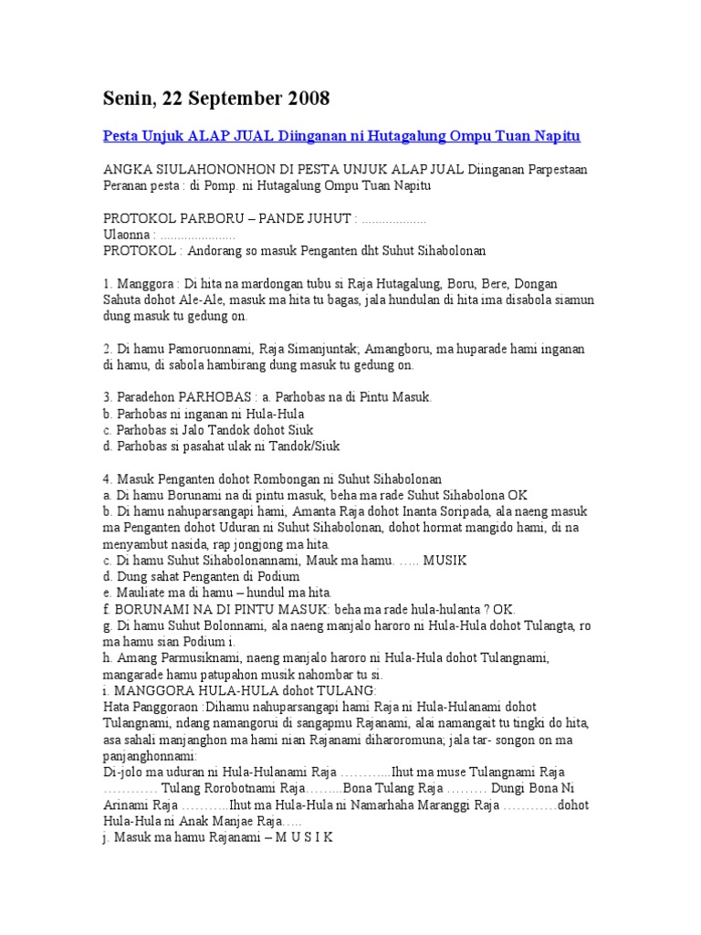 Pesta Alap Jual | PDF | Kajian Bahasa Asing | Seni