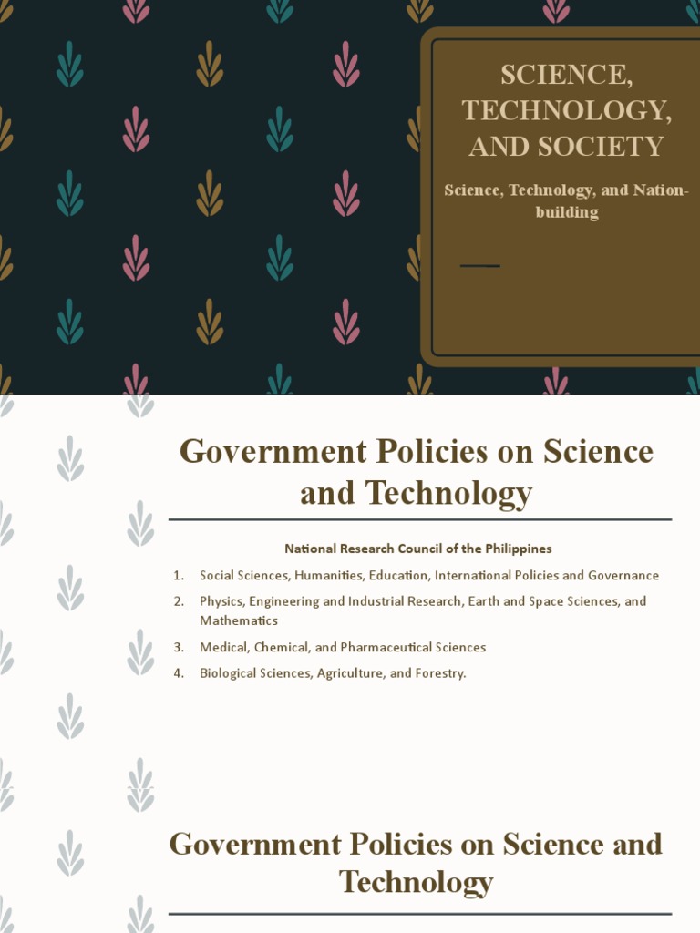 Lesson 2 (Government Policies and Filipino Scientists) | PDF | Science ...