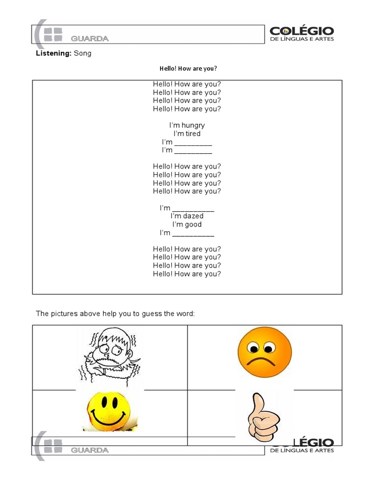 Days of the Week Song Lyrics | PDF