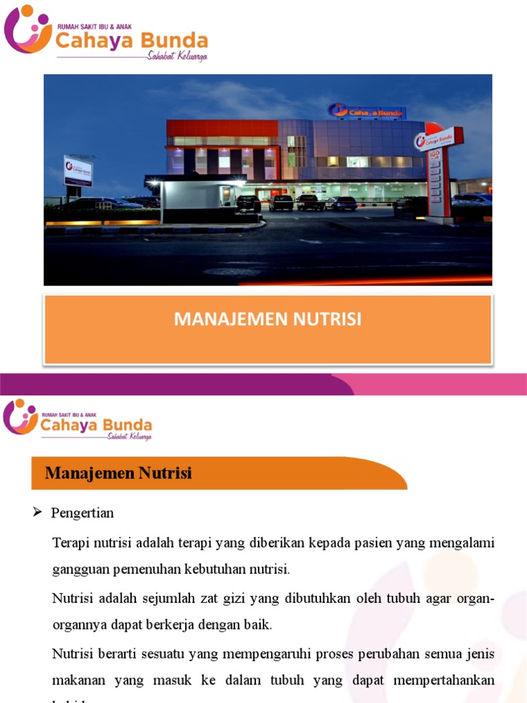 Materi Manajemen Nutrisi | PDF