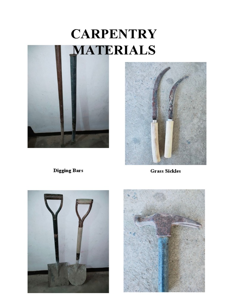 Carpentry Materials | PDF