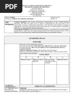 MAPEH 8 - Learning Plan | PDF | Online And Offline | Learning