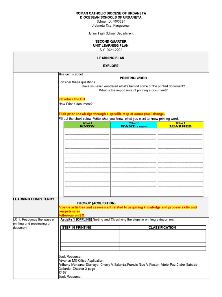 COMPUTER 7 Learning Plan 3 | Download Free PDF | Communication | Cognitive Science