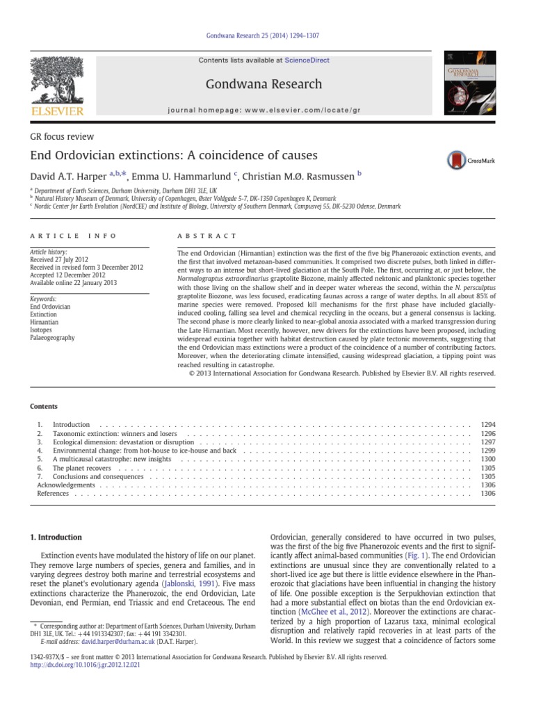 O-S Event | PDF | Geology | Nature