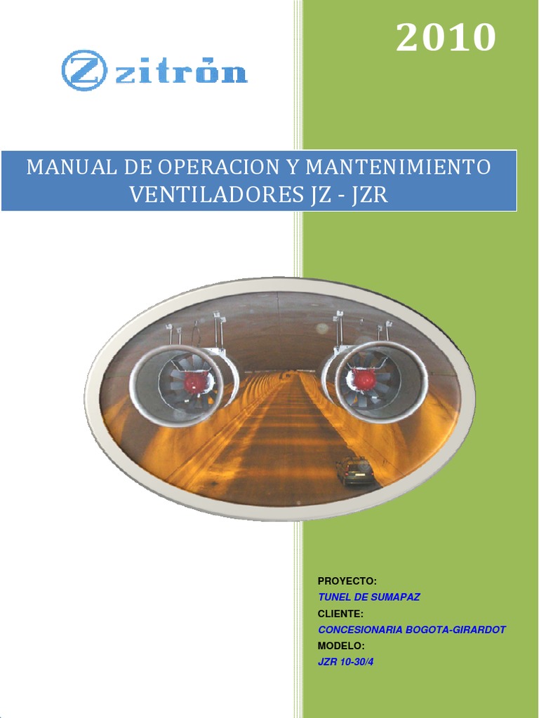 Ventilador - Manual de Operacion y Mantenimiento ZITRON | PDF ...