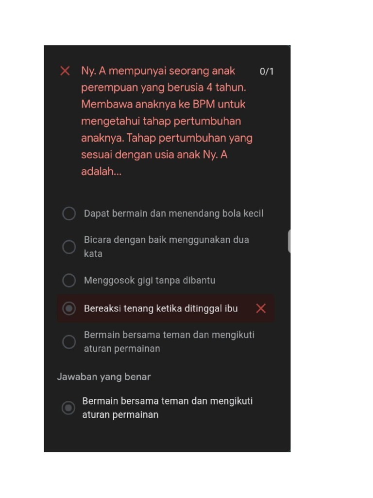Rekap Kunci Jawaban Soal Ujian Stase Bayi Balita Apras (Bu Nanda) | PDF