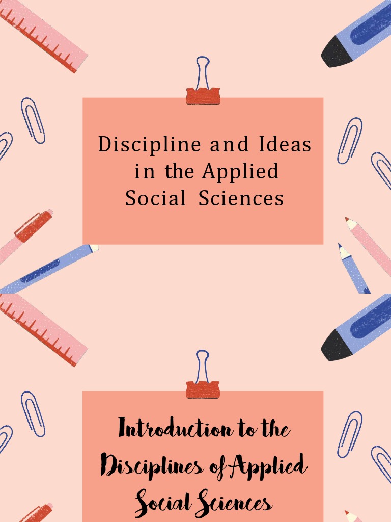 Lesson 1 Intro To The Discipline of Applied SocSci | PDF | Social Sciences | Science