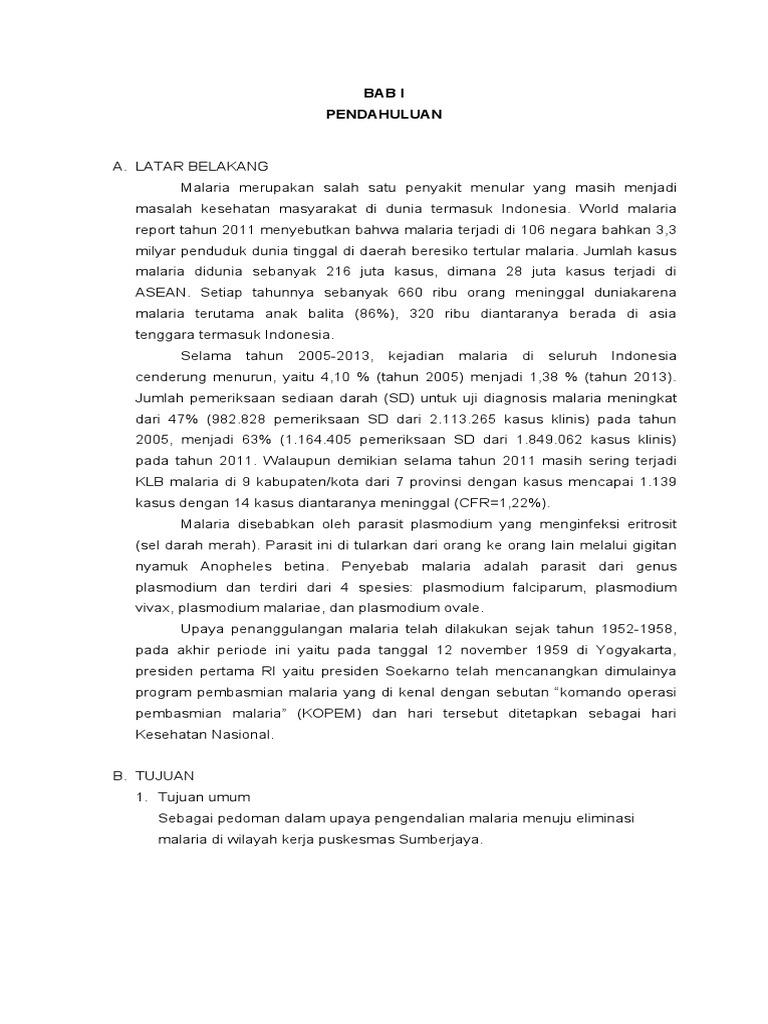 Pedoman Malaria | PDF | Sains & Matematika