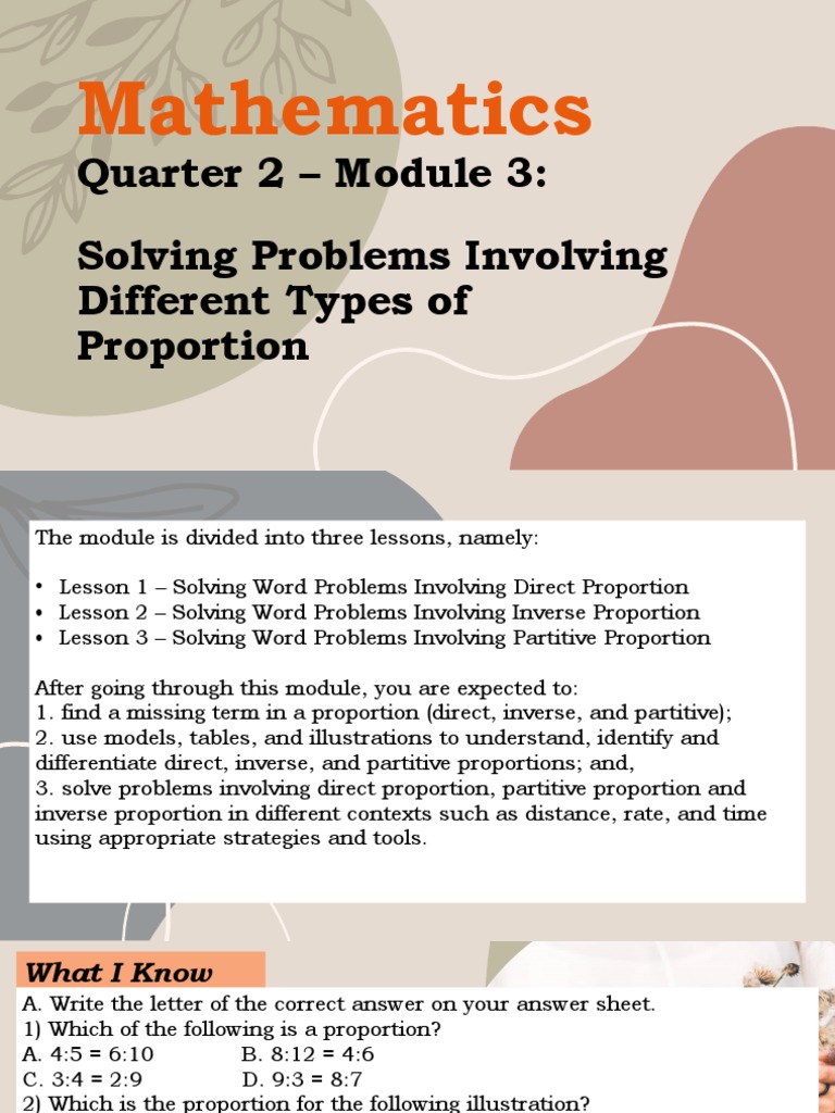 MATH - Q2 - W3 (Autosaved) | PDF | Electronic Business | Ratio