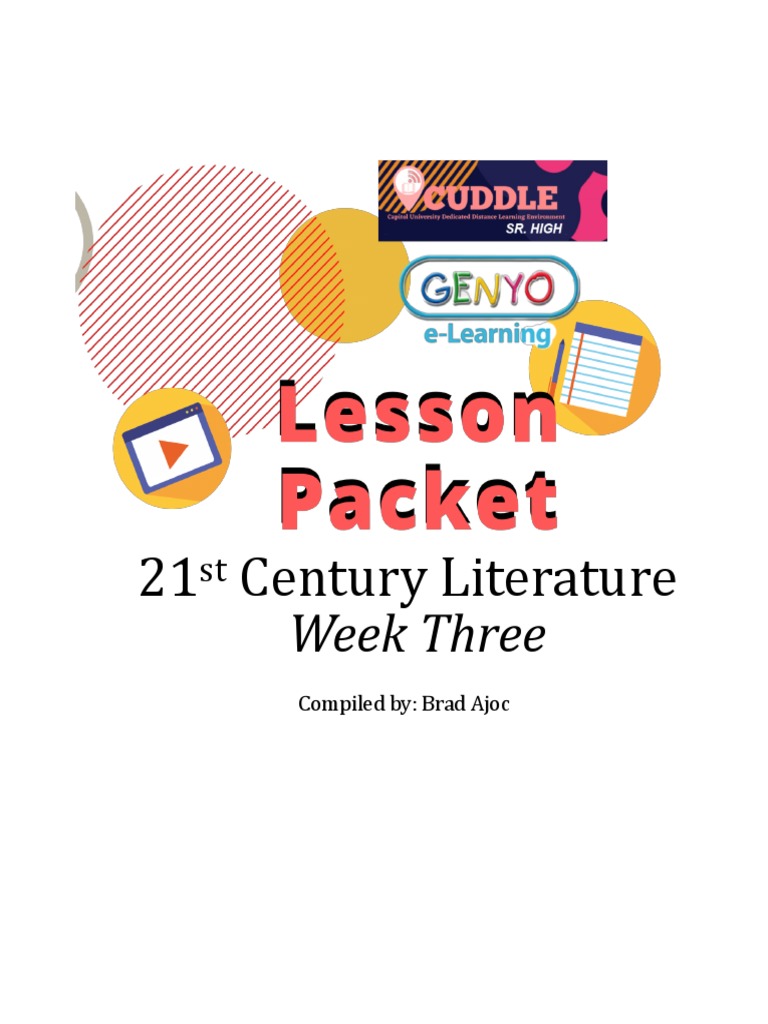 21st Century Lit Week 3 Module | PDF | Mental Image | Romeo And Juliet
