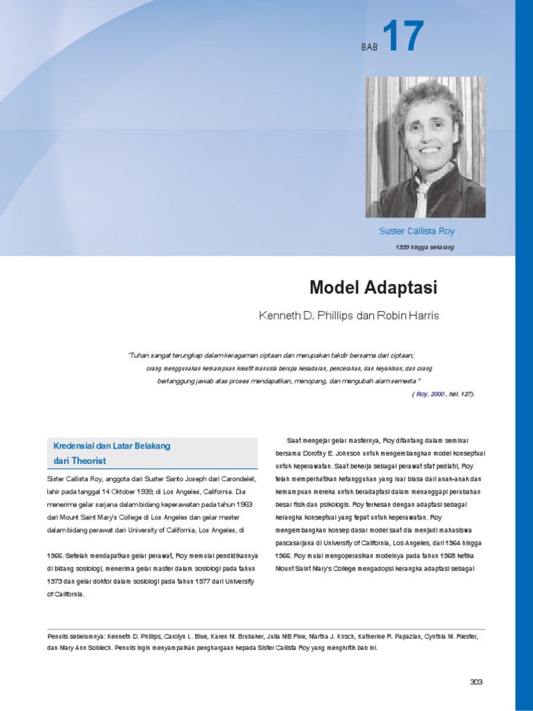 Model Adaptasi: Kenneth D. Phillips Dan Robin Harris | PDF