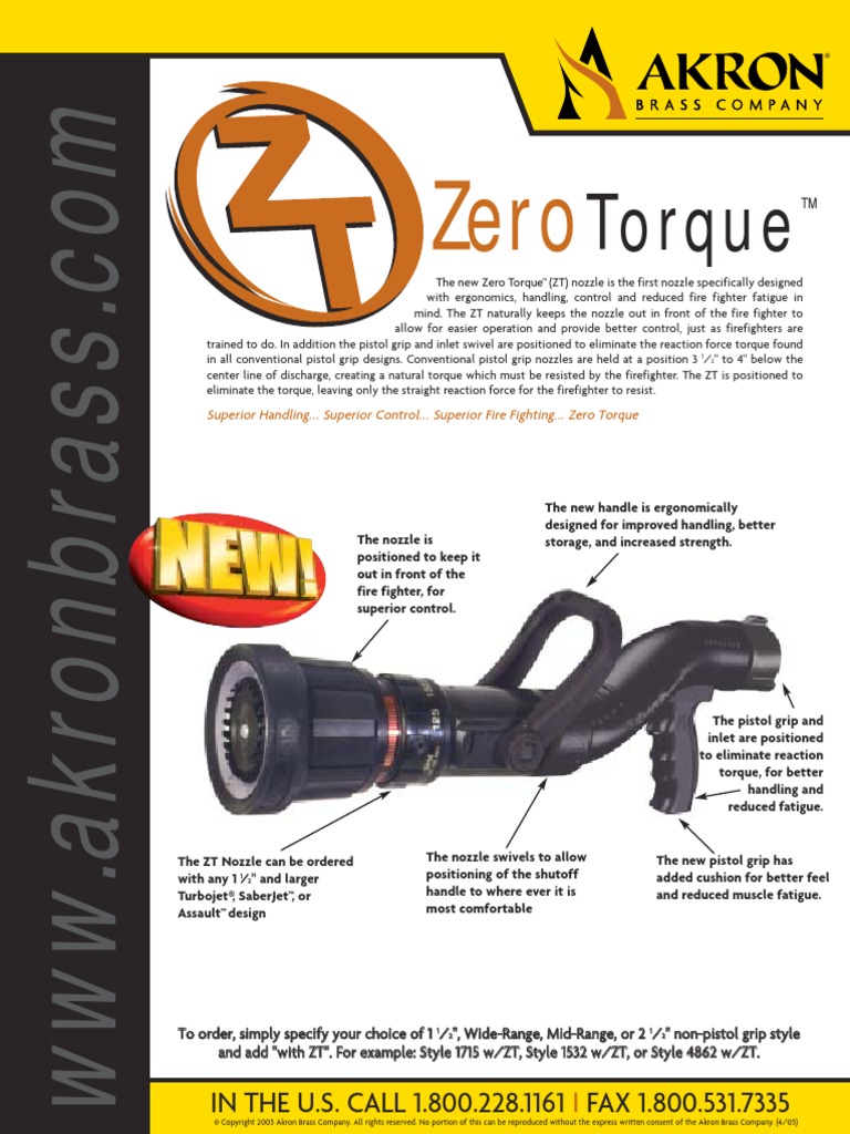 Akron Zero Torque Nozzle | PDF