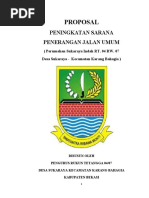 Contoh Usulan Musrenbang 2023-2025 | PDF