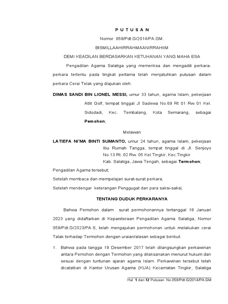 Berita Acara Persidangan Kel.1 PPL | PDF