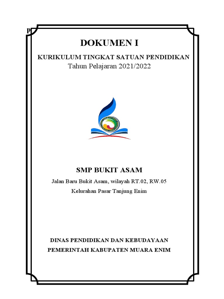 Dokumen KTSP SMP Bukit Asam. Edit (Ke2) | PDF
