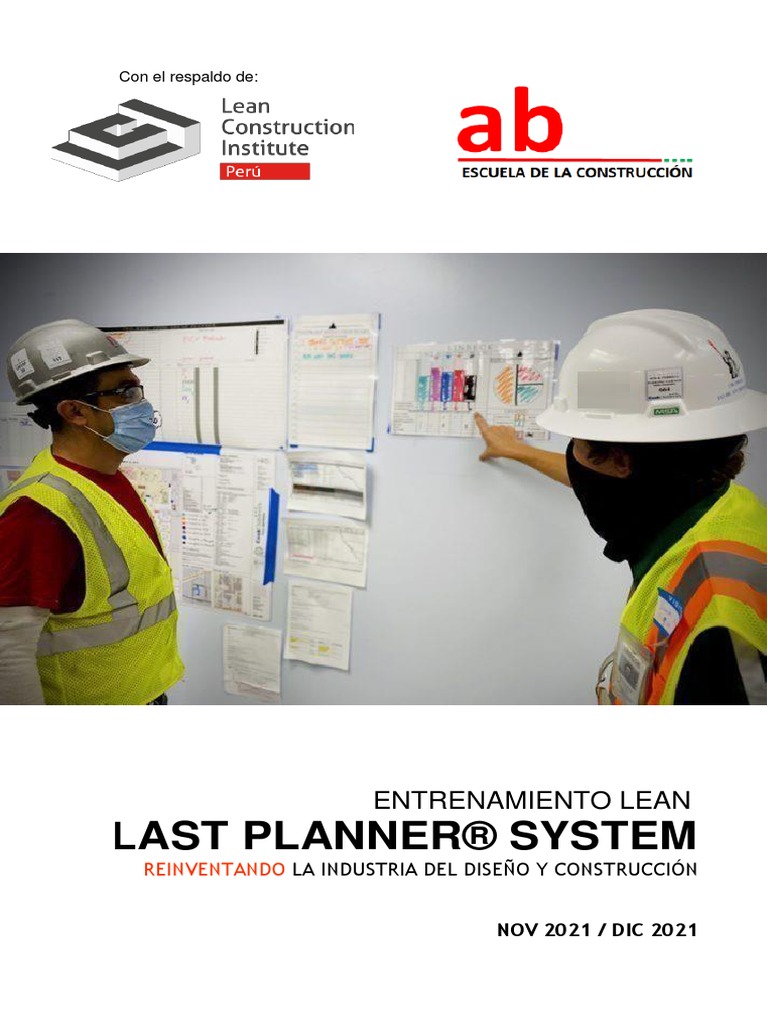 Entrenamiento Lean Last Planner System | PDF | Planificación | Procesos ...