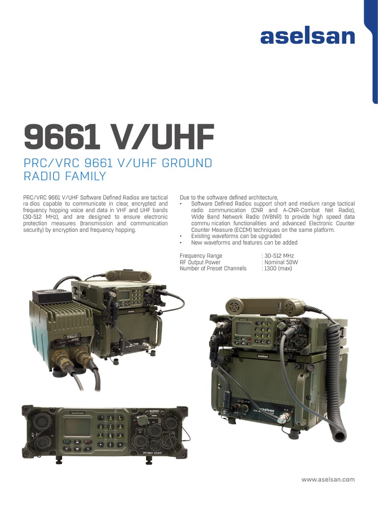 9661 VUHF Ground Radio Family 6137 | PDF | Radio | Ultra High Frequency