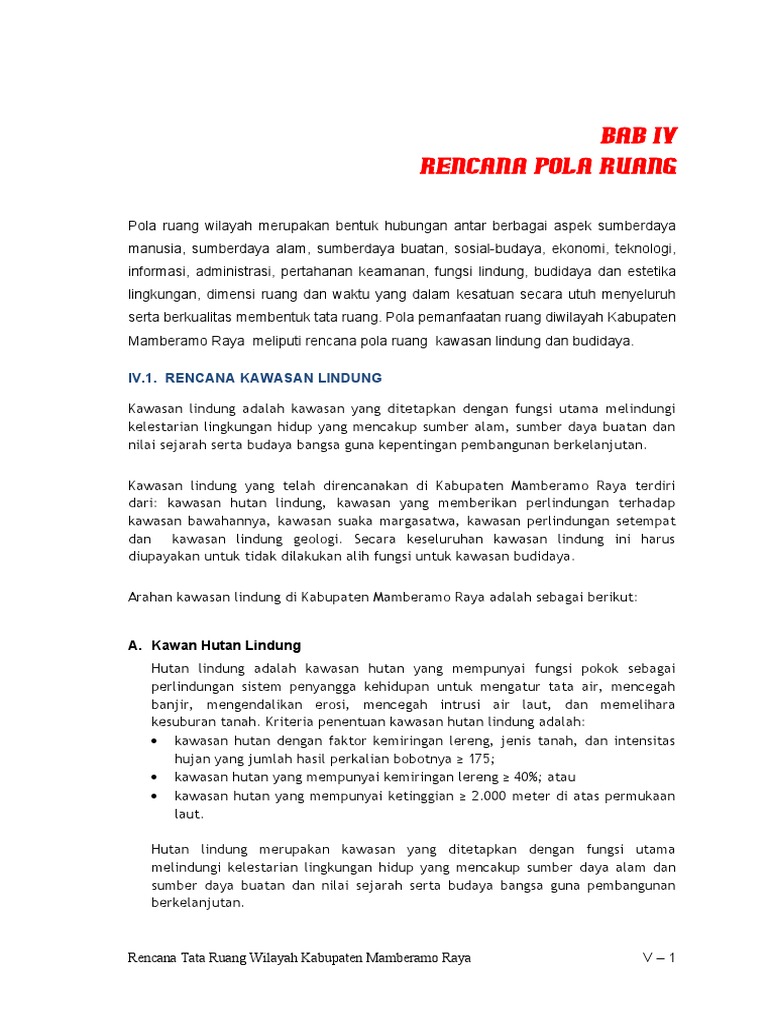 Rencana Pola Ruang | PDF