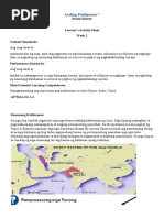 Mga Sinaunang Kabihasnan NG Asya - Handouts | PDF