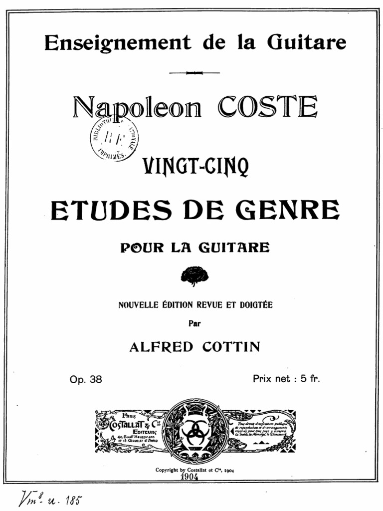 Napoleon Coste 25 Estudios | PDF
