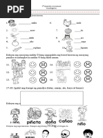 2ND Quarter Test Kindergarten 2024 2025 | PDF