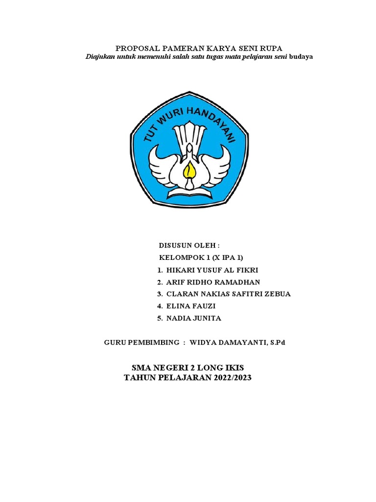 Proposal Pameran Karya Seni Rupa Gilang | PDF