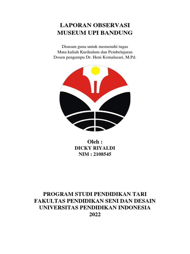 Dicky Riyaldi - 2108545 - Laporan Observasi Museum Upi | PDF