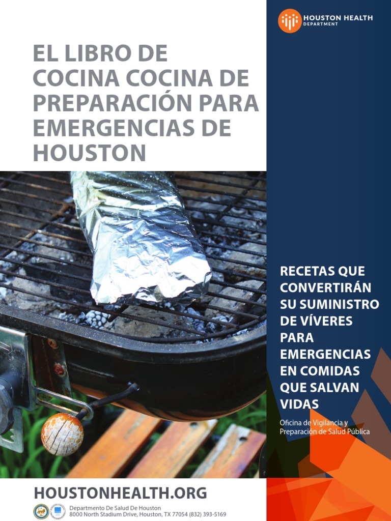 Houston Emergency Preparedness Cookbook Spanish | PDF | Estufa de ...